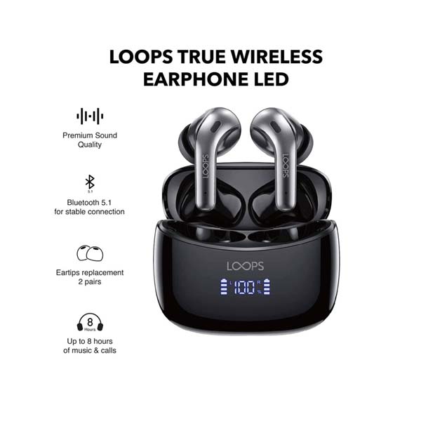 LOOPS TRUE WIRELESS EARPHONE LED X03 | MDP - IT and Electronic Superstore