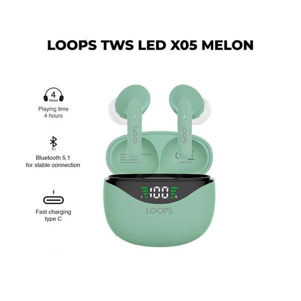 LOOPS TRUE WIRELESS LED X05 MELON | MDP - IT and Electronic Superstore