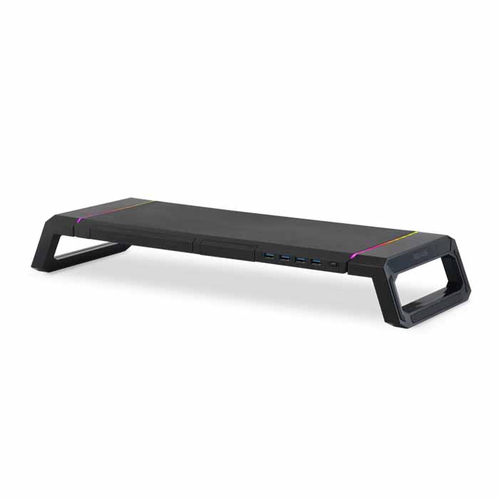 MONITOR STAND RGB REXUS TRANT FP03 USB HUB 3.0 BLACK | MDP - IT and ...