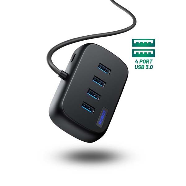 ROBOT USB HUB & TYPE C HUB H350 BLACK | MDP - IT and Electronic Superstore