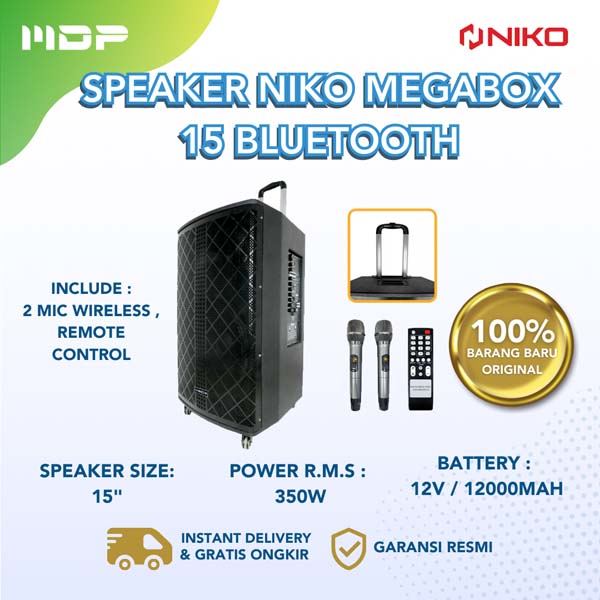 SPEAKER NIKO MEGABOX 15 (BLUETOOTH) | MDP - IT and Electronic Superstore