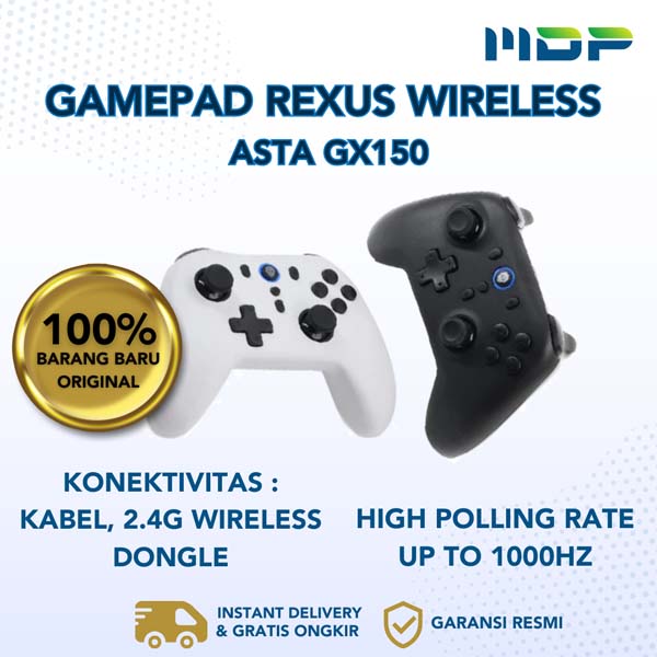 GAMEPAD REXUS WIRELESS ASTA GX150 WHITE | MDP - IT and Electronic ...