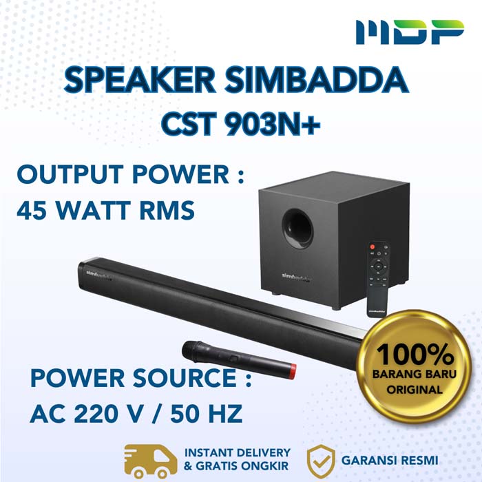 SPEAKER SIMBADDA CST 903N+ (INCL : CINEMATIC 2.1 SOUNDBAR) | MDP - IT ...