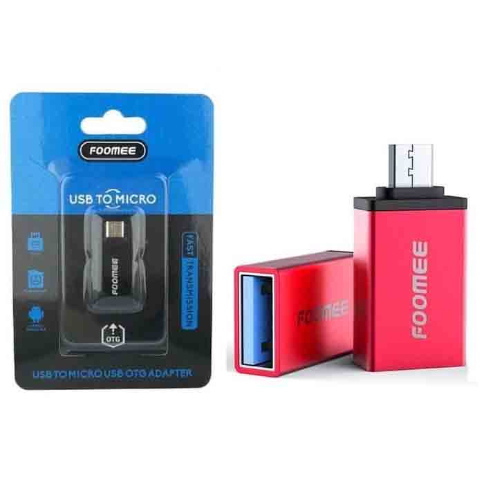 OTG ADAPTER FOOMEE EE01 (RED/BLACK) | MDP - IT and Electronic Superstore