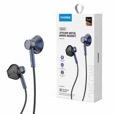 HEADSET FOOMEE WIRED METAL TYPE QA32 | MDP - IT and Electronic Superstore