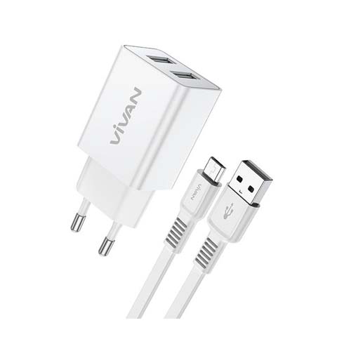 VIVAN USB KABEL CHARGER 2 PORT DD02 | MDP - IT and Electronic Superstore