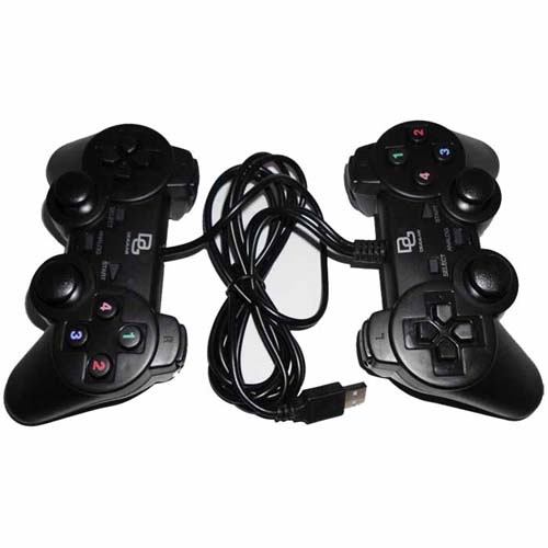 JOYSTICK GAMEPAD DOUBLE GETAR BLACK DIGIGEAR | MDP - IT and Electronic ...