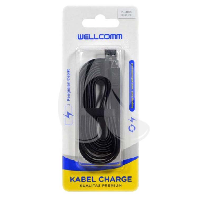 KABEL DATA FLAT + PACK WELLCOMM MICRO 2M | MDP - IT and Electronic ...