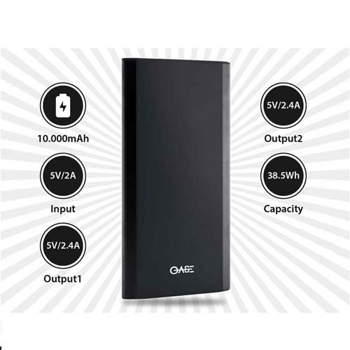 POWER BANK 10000 MAH OASE (PB10K-1612B) BLACK | MDP - IT and Electronic ...