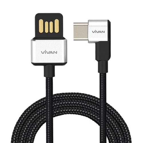 VIVAN DATA CABLE BWC100 (BLACK+SILVER) | MDP - IT and Electronic Superstore