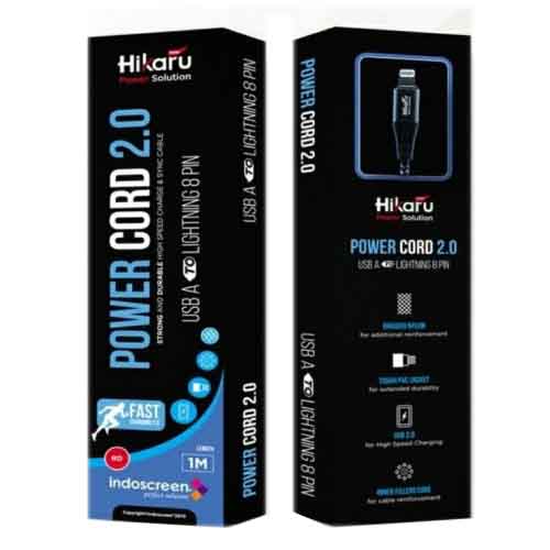 KABEL USB 1 M 8 PIN POWER CORD 2.0(NHC-BK/BL/RD)HIKARU | MDP - IT and ...