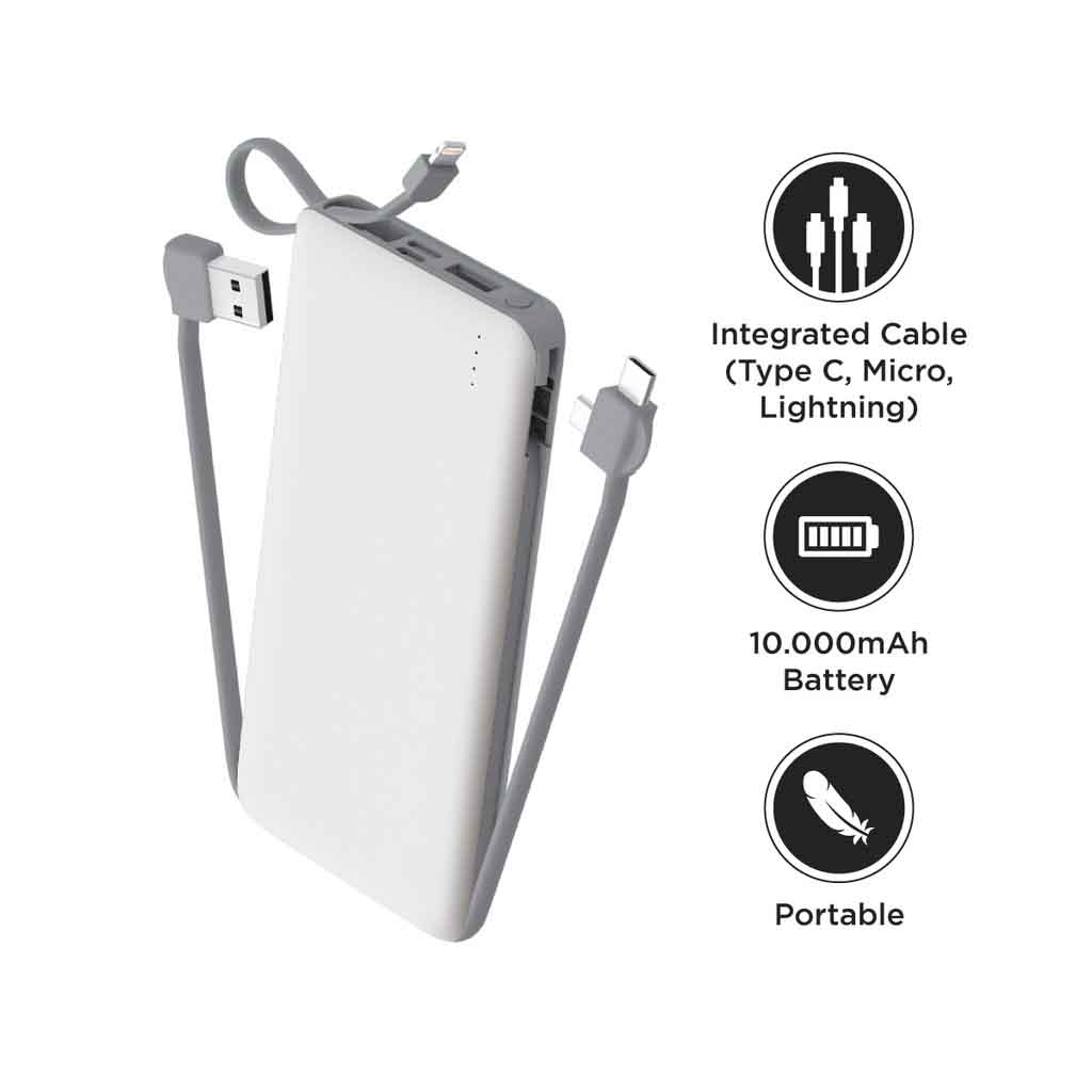 POWER BANK OASE 10000 MAH P11C(WHITE) | MDP - IT and Electronic Superstore