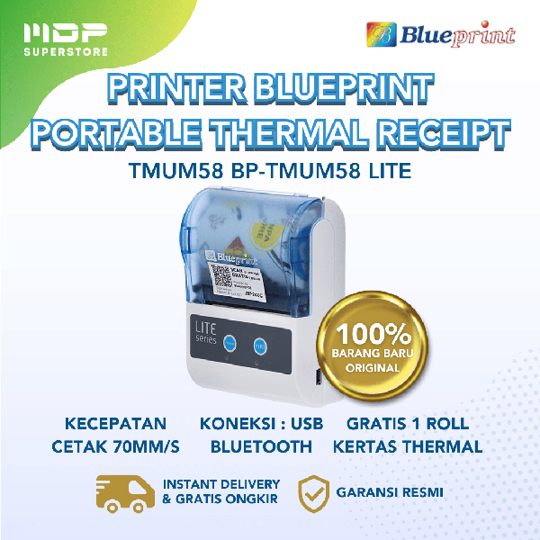 PRINTER BLUEPRINT THERMAL PORTABLE BLUETOOTH BP-LITE58 | MDP - IT and ...