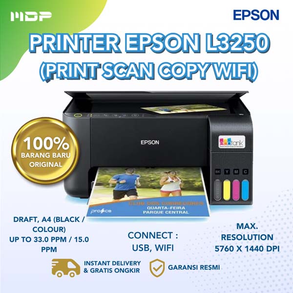 PRINTER EPSON L3250 : PRINT SCAN COPY WIFI | MDP - IT and Electronic ...