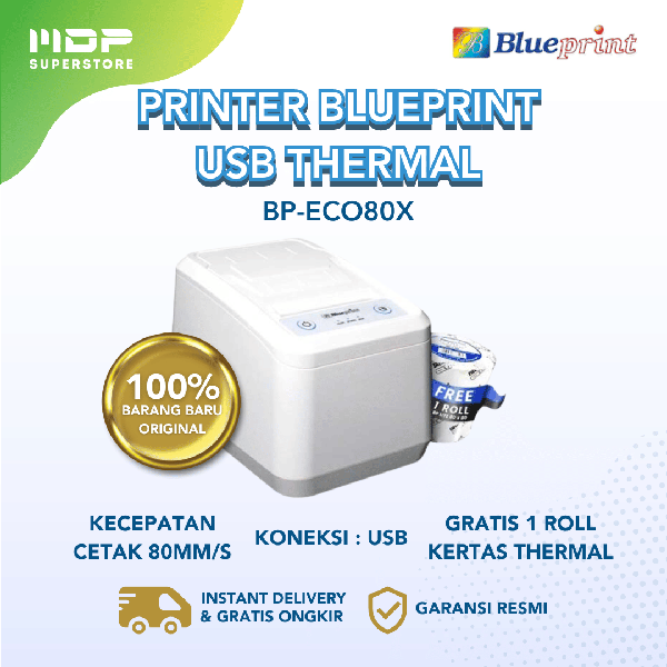 PRINTER BLUEPRINT USBTHERMAL BP-ECO80X | MDP - IT and Electronic Superstore
