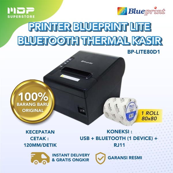 PRINTER BLUEPRINT LITE BLUETOOTH THERMAL DESKTOP BP-LITE80D1 | MDP - IT ...