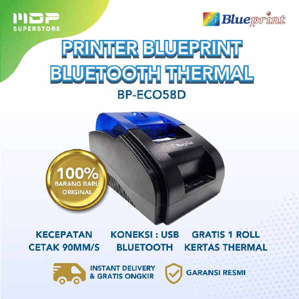 PRINTER BLUEPRINT BLUETOOTH THERMAL BP-ECO58D | MDP - IT and Electronic Superstore