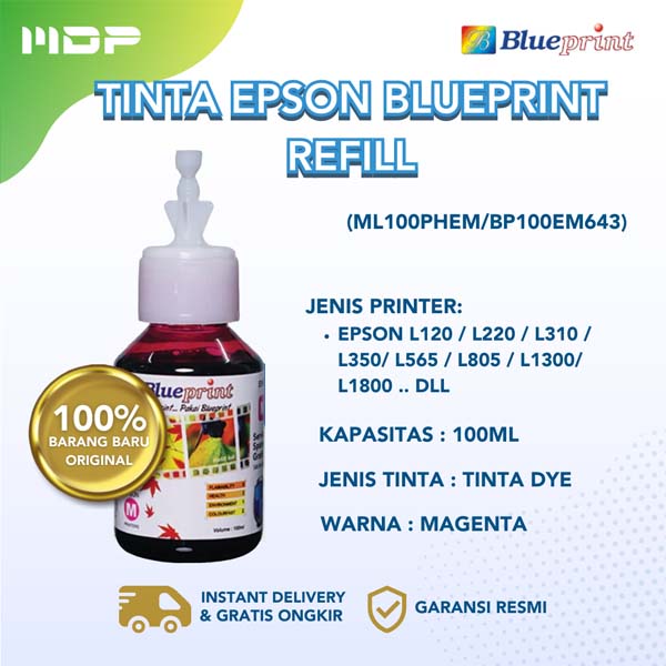 TINTA BLUEPRINT EPSON MAGENTA 100ML (PH)(ML100PHEM/BP100EM643) | MDP ...