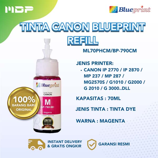TINTA BLUEPRINT CANON MAGENTA 70ML(PH))ML70PHCM/BP-790CM | MDP - IT and ...