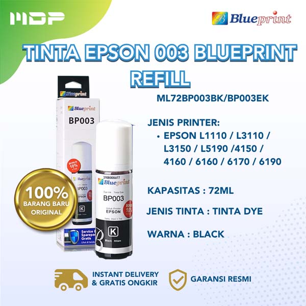 TINTA BLUEPRINT EPSON BLACK 72ML (003) ML72BP003BK/BP003EK | MDP - IT ...