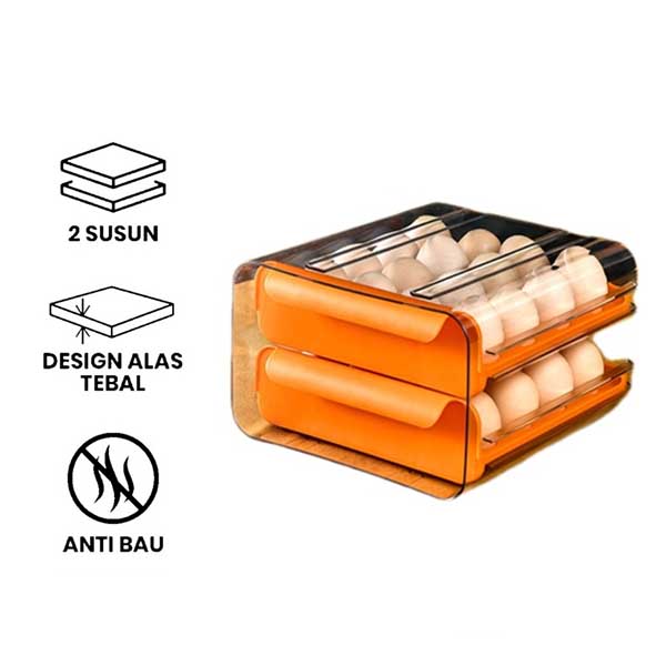 SAMONO STORAGE BOX SSB32 ORANGE+TRANSPARENT (108139) | MDP - IT and ...