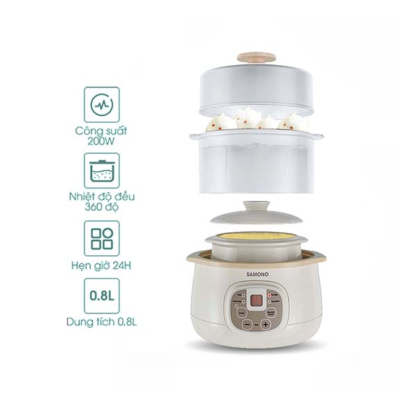 SAMONO MULTI FUNCTIONAL COOKER SW-SC08 WHITE (10001337) | MDP - IT and ...