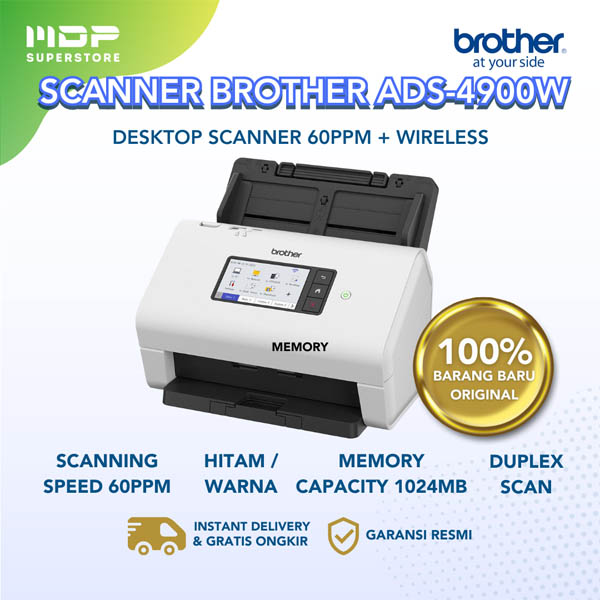 SCANNER BROTHER ADS-4900W : UP T0 60PPM | MDP - IT and Electronic ...