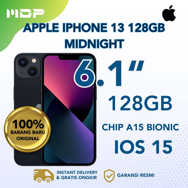 SMARTPHONE APPLE IPHONE 13 128GB MIDNIGHT (MLPF3PA/A) | MDP - IT and ...