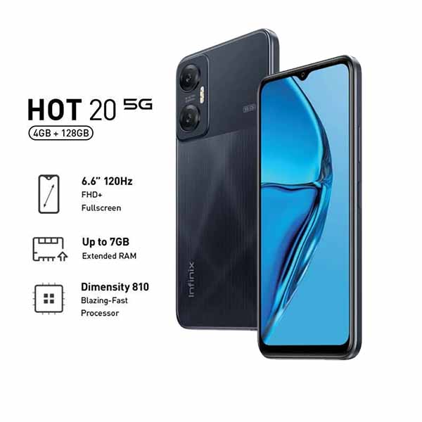 SMARTPHONE INFINIX HOT 20 5G 4/128 RACING BLACK | MDP - IT and ...