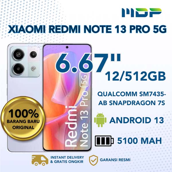 SMARTPHONE XIAOMI REDMI NOTE 13 PRO 5G 12/512GB PURPLE | MDP - IT and ...