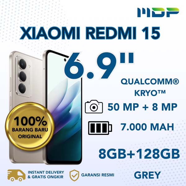 SMARTPHONE XIAOMI REDMI 15 (8/128GB) GRAY | MDP - IT and Electronic ...