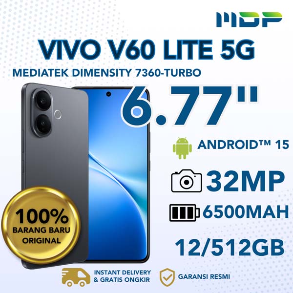 SMARTPHONE VIVO V60 LITE 5G 12/512GB BLACK | MDP - IT and Electronic ...