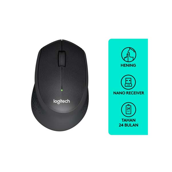 MOUSE LOGITECH WIRELES M331 SILENT (BLACK) | MDP - IT and Electronic ...