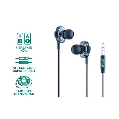 HEADSET ROBOT WIRED RE30 BLUE | MDP - IT and Electronic Superstore