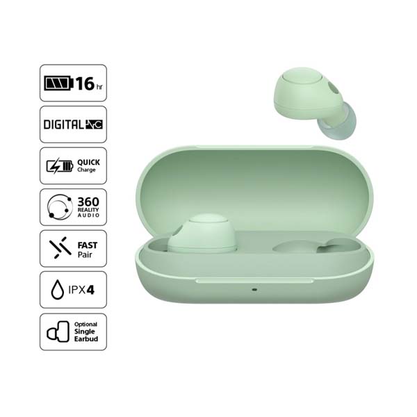 HEADPHONE WIRELESS SONY WF-C700N/G (GREEN) | MDP - IT and Electronic ...