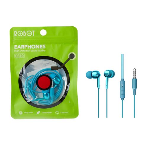 ROBOT WIRED HEADSET RE40 WATHET BLUE | MDP - IT and Electronic Superstore