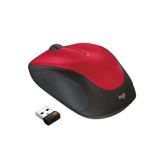 LOGITECH MOUSE OPTICAL WIRELESS M235 RED | MDP - IT and Electronic ...