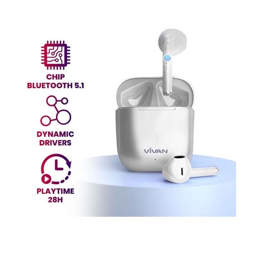 HEADSET BLUETOOTH VIVAN LIBERTY T220 (PURPLE,WHITE) | MDP - IT and ...