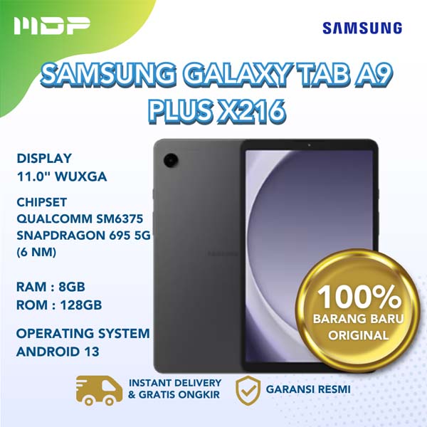 TABLET SAMSUNG GALAXY TAB A9 PLUS X216 11"(8/128 GB) GRAY | MDP - IT ...
