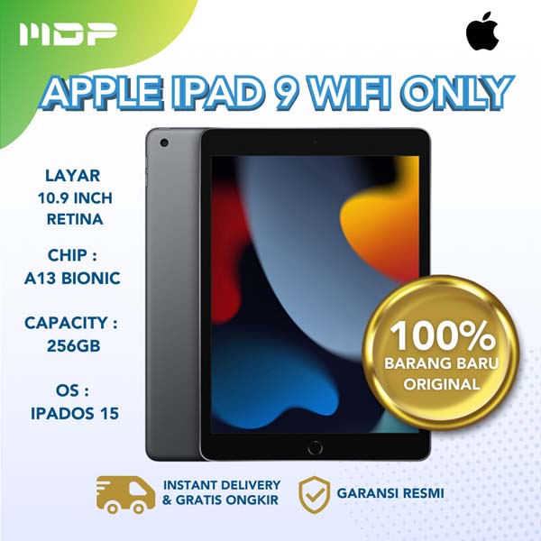 APPLE IPAD 9 WIFI 256GB SPACE GREY (GDN) #MK2N3PA/A | MDP - IT and Electronic Superstore